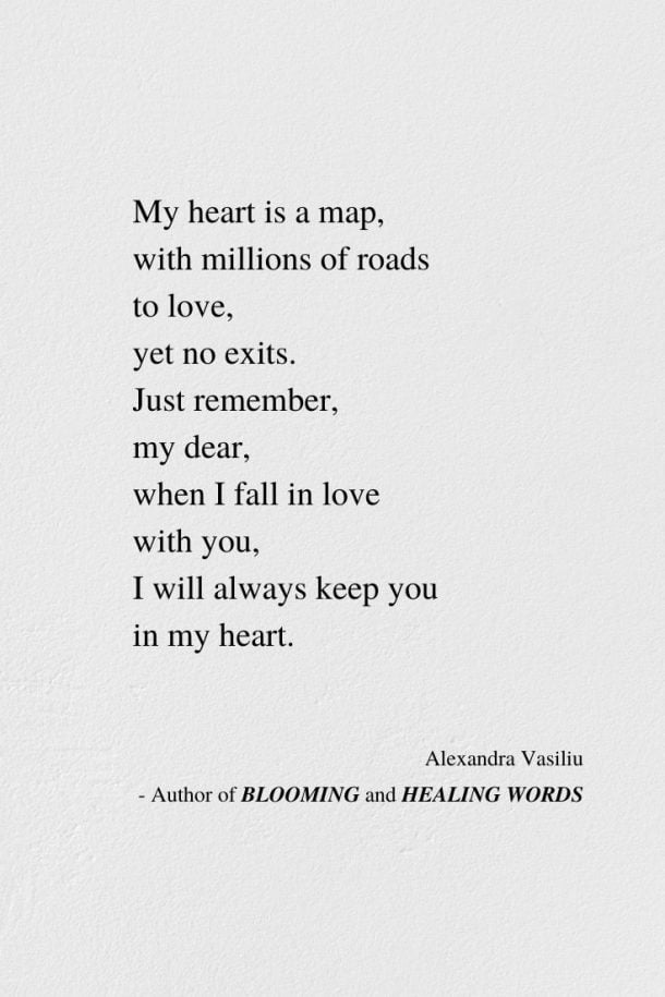 My Heart Is A Map – Inspirational Poem by Alexandra Vasiliu, Author of ...