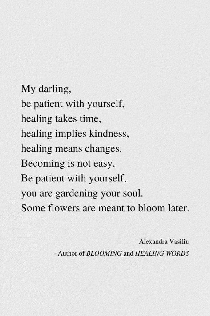 Healing Takes Time – Inspiring Poem by Alexandra Vasiliu, Author of ...