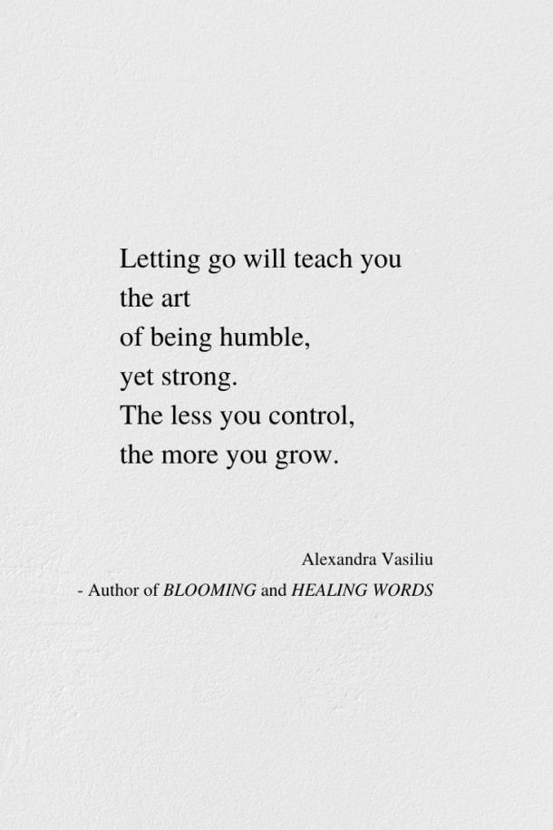 Letting Go – Inspiring Poem by Alexandra Vasiliu, Author of BLOOMING ...