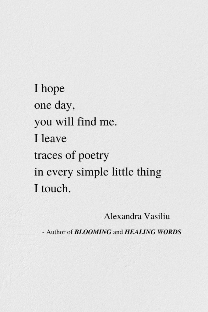 You Will Find Me – Inspiring Poem by Alexandra Vasiliu, Author of ...